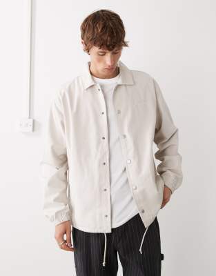Vans Torrey canvas coaches jacket in taupe mist | ASOS