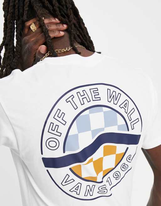 Vans worldwide back print t-shirt in white | ASOS