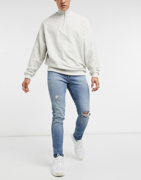 Vaqueros Rotos De Hombre Pantalones Vaqueros Rotos Asos