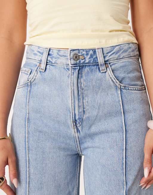 Mango Pantalon Vaquero Pinzas Mujer 🍼 Vaqueros azul claro con pinzas ...