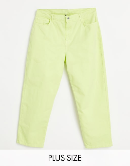 Vaqueros Dad Verde Lima Estilo Años 90 De Asyou Plus Asos