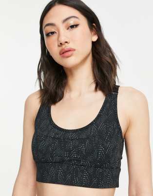 Varley Edris medium support sports bra in black | ASOS