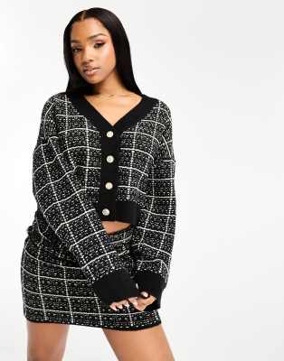 Vero Moda boucle cardigan co-ord in mono | ASOS