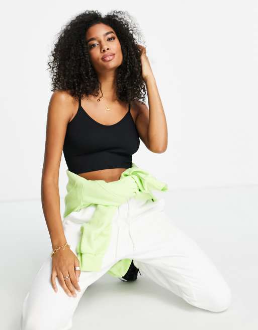 Vero Moda - Crop top d'ensemble sans coutures - Noir | ASOS