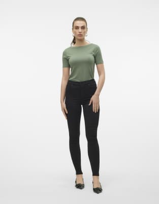 Vero Moda - Jeans slim neri | ASOS