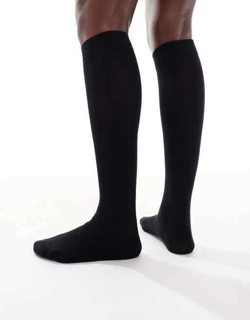 Vero Moda over the knee socks in black | ASOS
