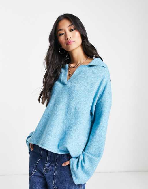 Vero Moda - Polo en maille - Bleu vif | ASOS