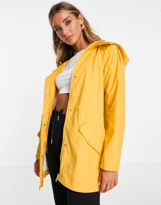 Vero Moda rain mac in yellow | ASOS