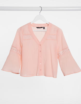 Vero Moda shirt in pink | ASOS