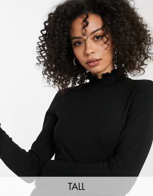 Vero Moda Tall high neck top in black | ASOS