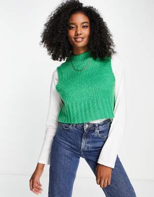 Vila - Débardeur en maille - Vert vif | ASOS