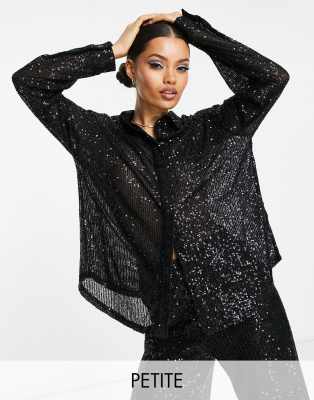 Vila Petite - Chemise d'ensemble à sequins - Noir | ASOS