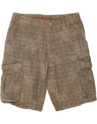 Vintage Angelo Litrico Size XL Floral Cargo Shorts in Brown | ASOS