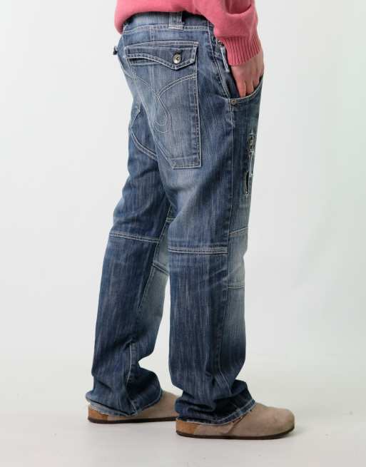 Vintage Cipo & Baxx 32x36 Denim Hip Hop Baggy Jeans Blue | ASOS