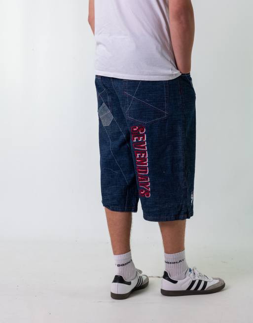 Vintage DADA 38" Denim Hip Hop Jorts Shorts Blue | ASOS