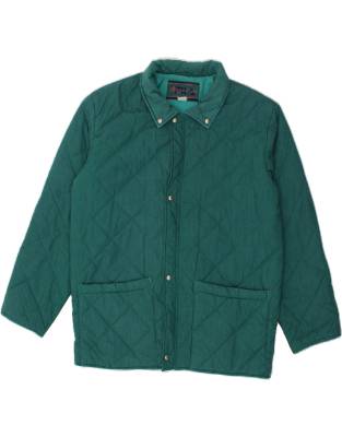 Vintage Fila Size M Quilted Jacket in Green | ASOS