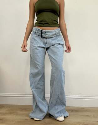 Vintage flared jeans in blue | ASOS