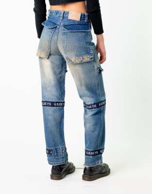 Vintage Fox Racing (27x30) Jeans in Blue Denim | ASOS