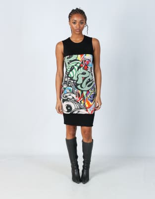 Vintage Just Cavalli S formal dress in black | ASOS