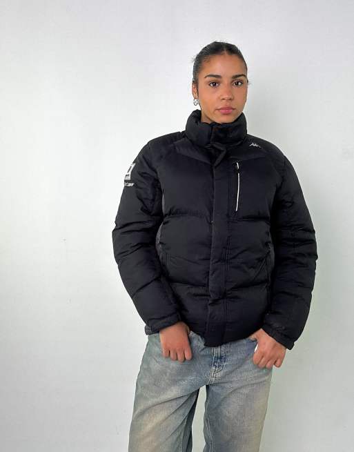 Vintage Kappa L Padded Coat in Black | ASOS