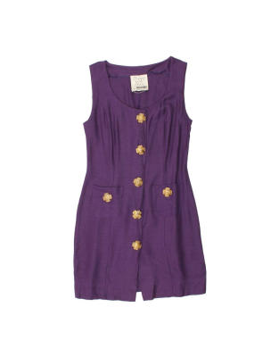 Vintage Moschino Sleeveless Sheath Dress UK 12 Medium In Purple | ASOS