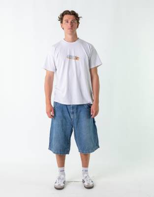 Vintage OTB 36" Denim Hip Hop Jorts Shorts Blue | ASOS