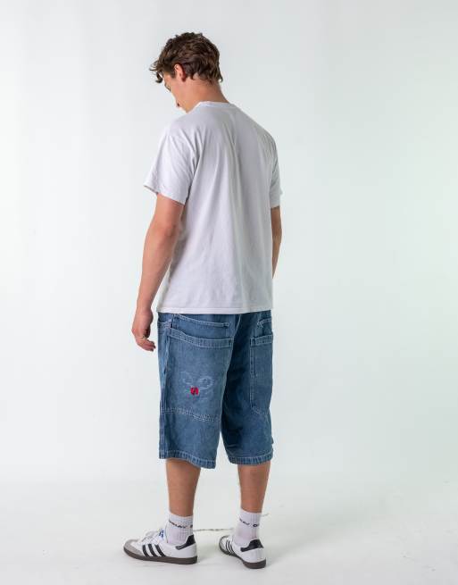 Vintage OTB 36" Denim Hip Hop Jorts Shorts Blue | ASOS