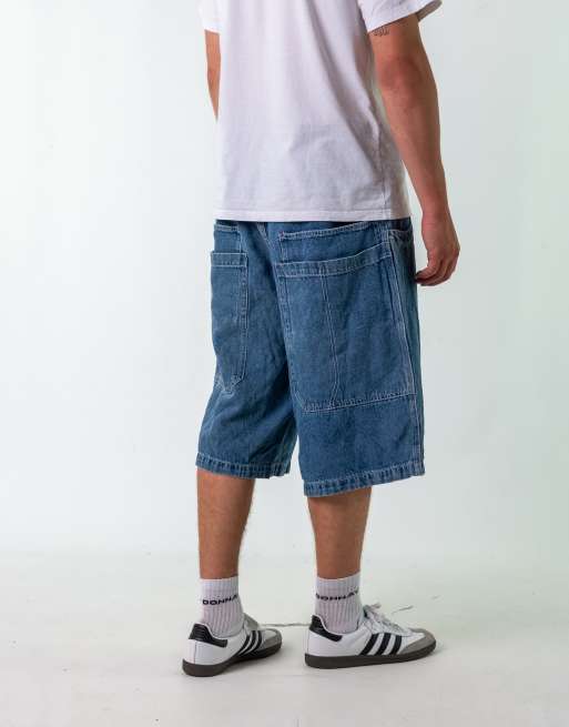 Vintage OTB 36" Denim Hip Hop Jorts Shorts Blue | ASOS