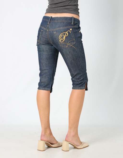 Vintage PHARD S 3/4 jeans in navy blue | ASOS