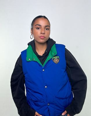 Vintage Polo Ralph Lauren S Padded Gilet in Navy Blue | ASOS