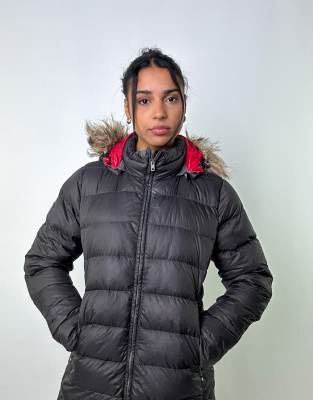 Vintage Rab L Padded Coat in Dark Grey | ASOS