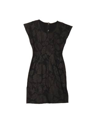 Vintage Sheath Dress UK 12 Medium In Black Floral | ASOS