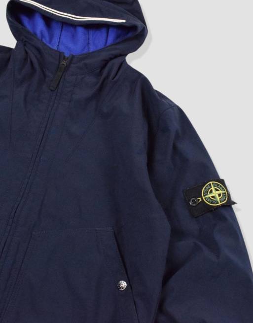 Vintage size S Stone Island soft shell jacket in navy | ASOS