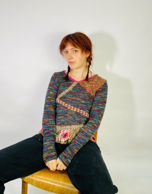 Vintage Size S Y2K Mesh Floral Top in Multi | ASOS