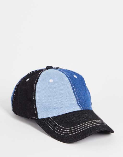 Vintage Supply baseball cap in multicoloured patchwork denim | ASOS