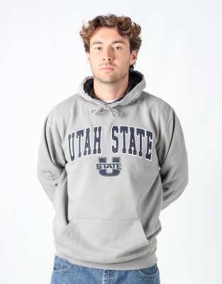 Vintage Utah State m hoodie in grey | ASOS