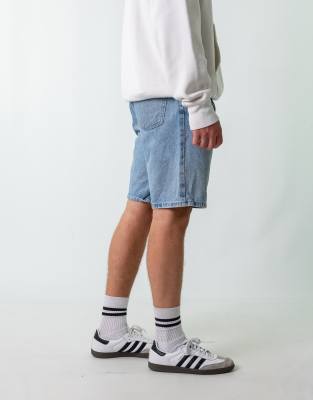 Vintage Wrangler 34" Denim Jorts Shorts Light Blue | ASOS