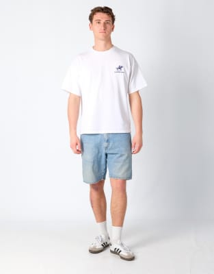 Vintage Wrangler 34x20 Denim Jorts Shorts Light Blue | ASOS