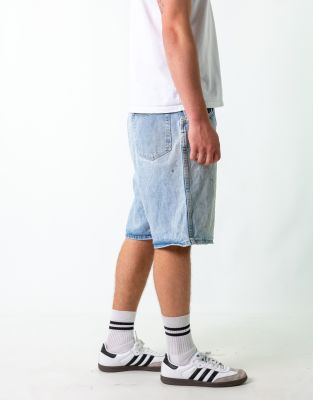 Vintage Wrangler 36" Denim Jorts Shorts Light Blue | ASOS
