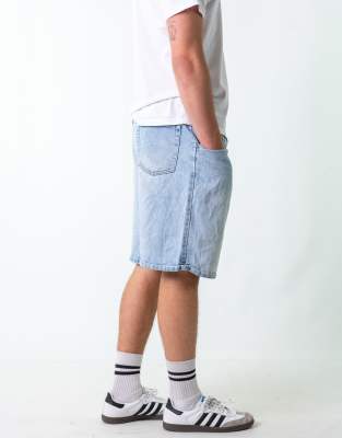 Vintage Wrangler 38" Denim Jorts Shorts Light Blue | ASOS