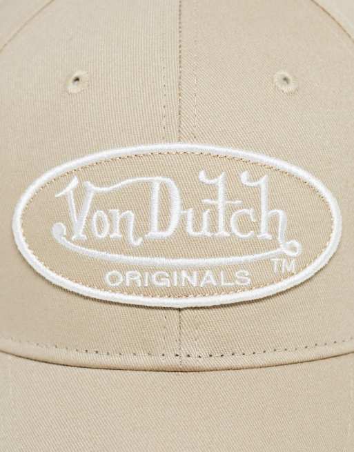 Von Dutch baseball cap in beige | ASOS