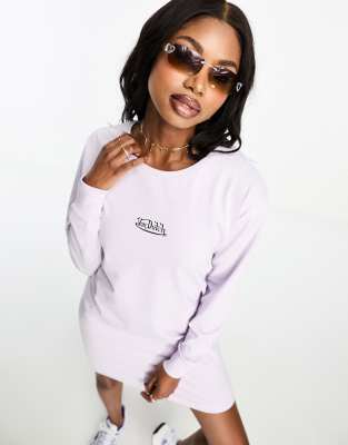 Von Dutch logo long sleeve t-shirt dress | ASOS
