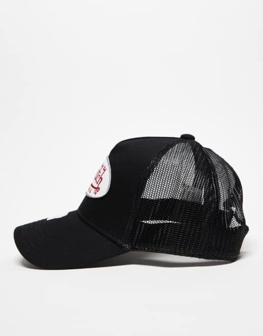 Von Dutch trucker cap in black white and red | ASOS