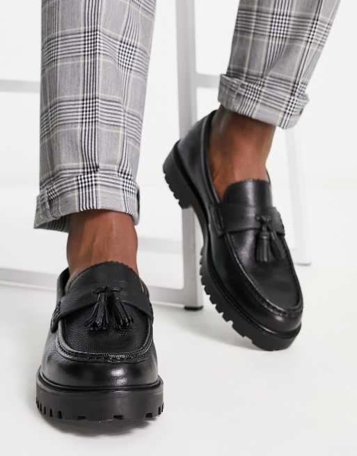 Walk London Sean Mocassini In Pelle Bottalata Con Nappe E Suola