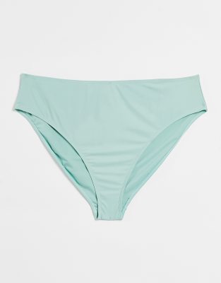Warehouse sage green bikini bottom in green | ASOS