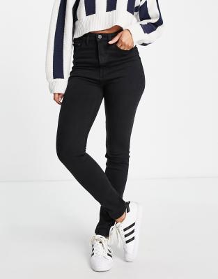Waven high rise sculpt jeans in black | ASOS