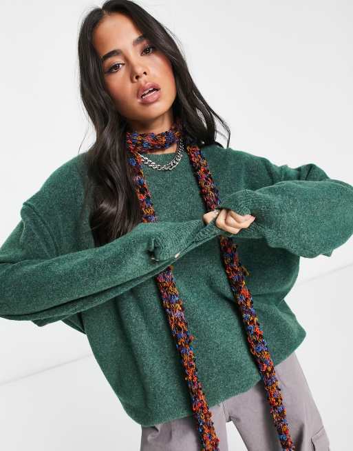 Weekday – Annie – Pullover in Dunkelgrün | ASOS