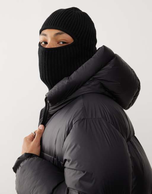 Weekday Bell knitted balaclava in black | ASOS
