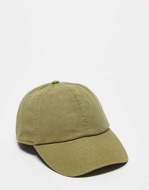 Weekday Essential cotton cap in khaki | ASOS