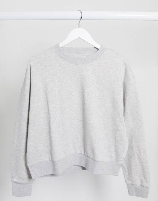 Weekday Huge Kurz Geschnittenes Oversize Sweatshirt Aus Baumwollmix